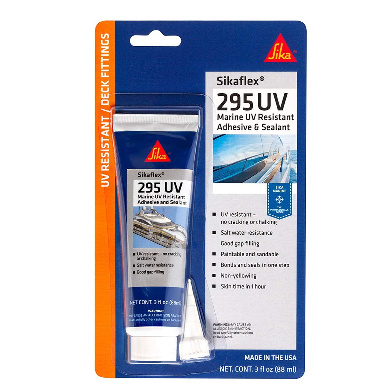 SIKA Sikaflex-295 UV Black – UV & Saltwater Resistant Marine Adhesive ...