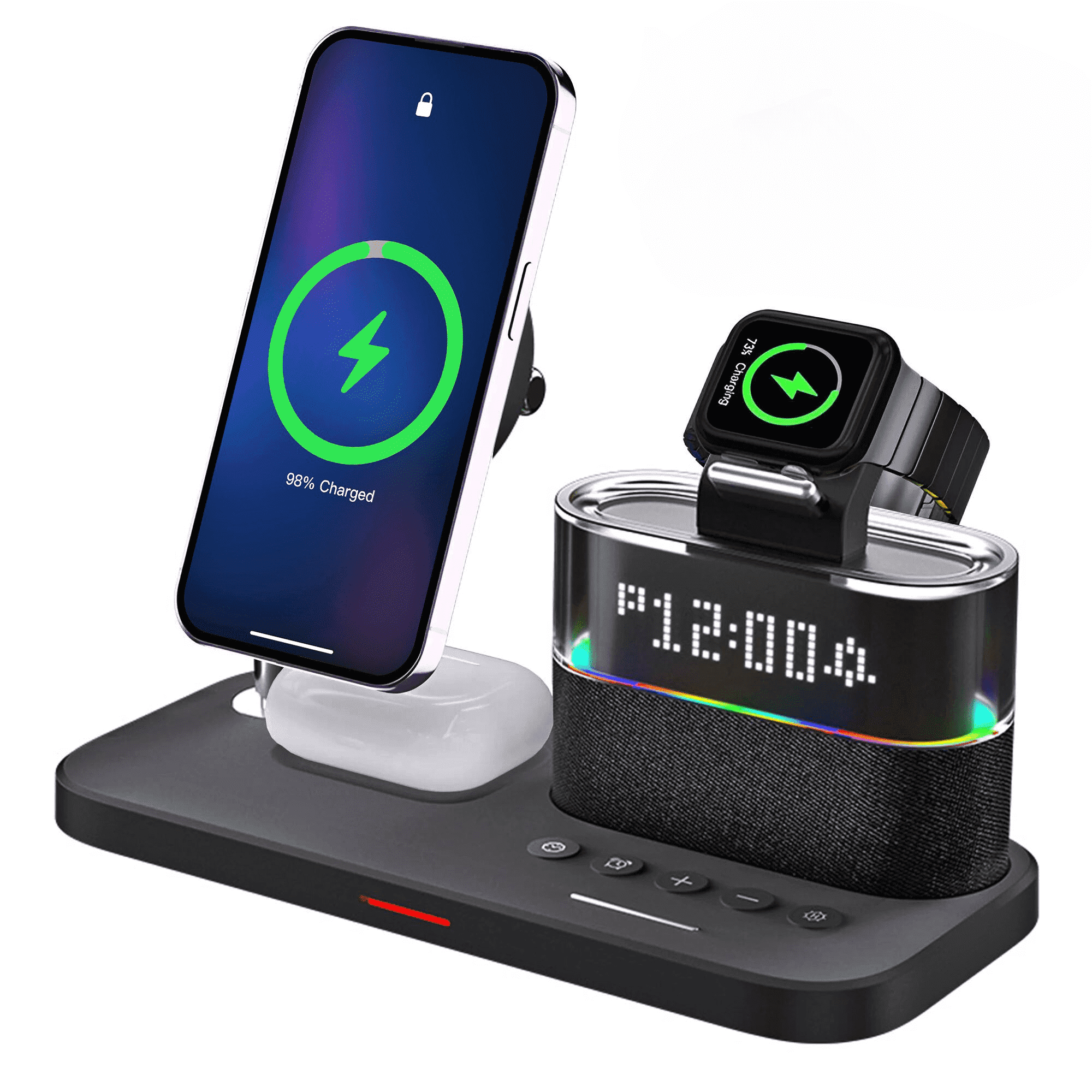 SIKAI CASE Wireless Charger,Magsafe 3 in 1 Wireless Charging Station ...