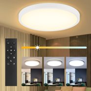 Mainstays LED Flush Mount Light Fixture, 8-inch, 900 Lumens, 3 CCT ...