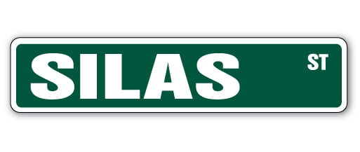 SILAS Street Sign Childrens Name Room Sign | Indoor/Outdoor | 30" Wide ...