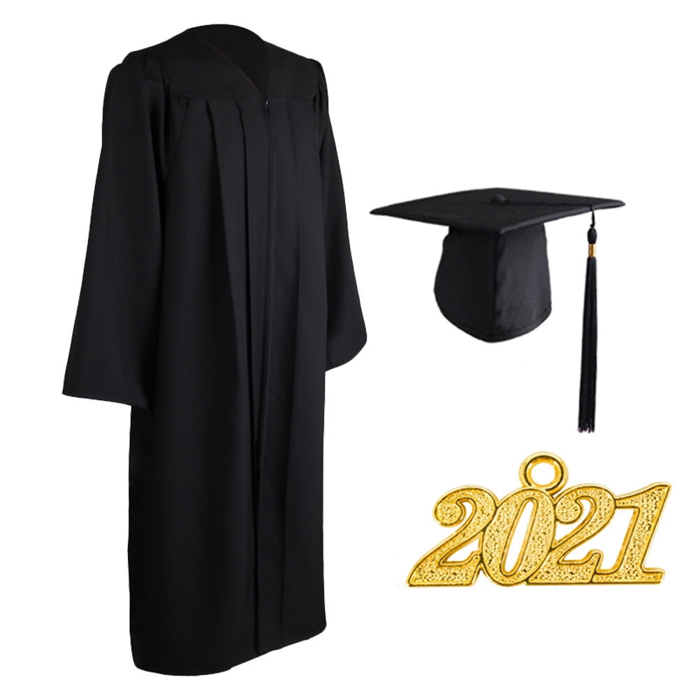 SILENRADAWN 122x43cm Black Graduation Gown and Tassel Drape Set for ...