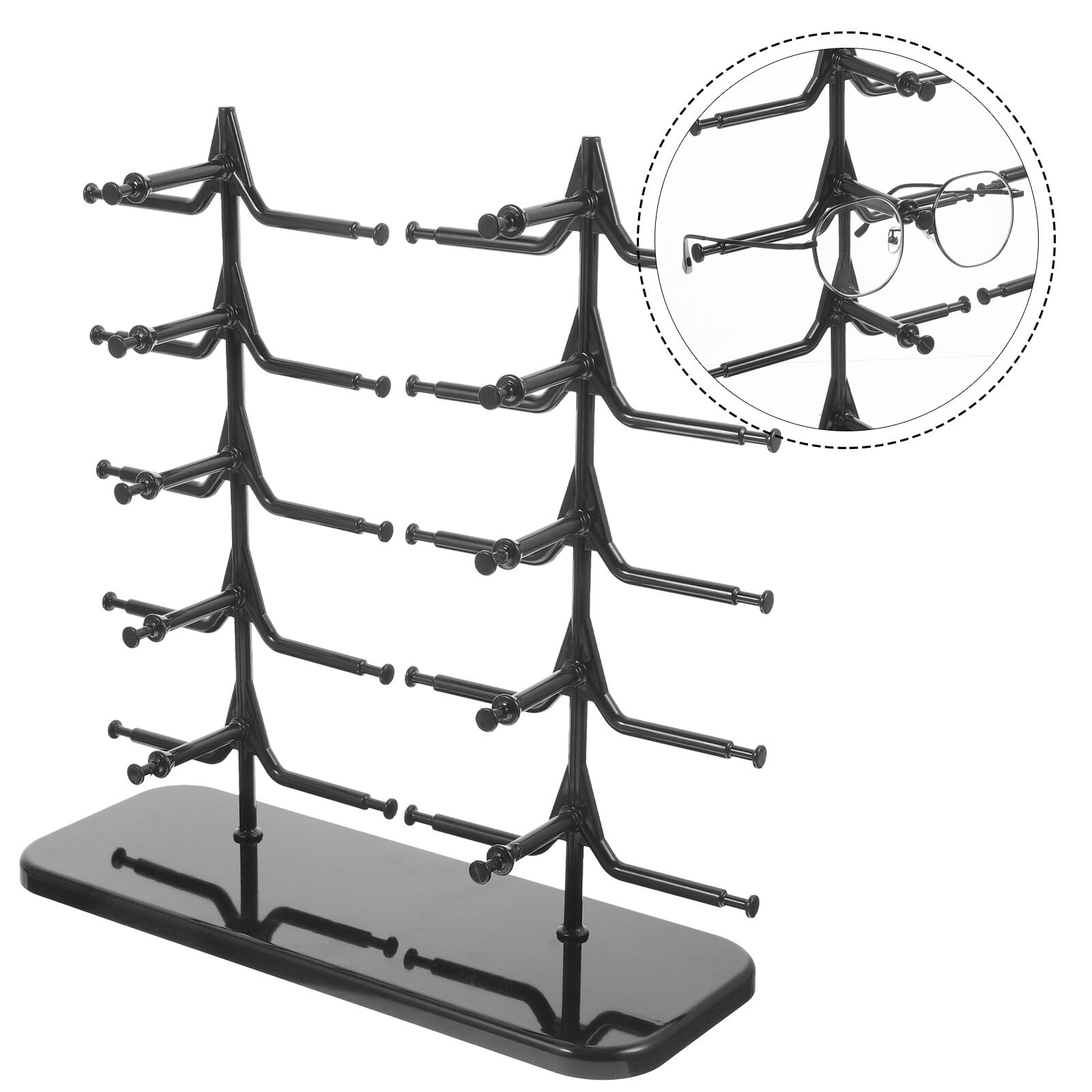 SILENRADAWN 1Pack Black Sunglass Display Rack For Organizing And ...