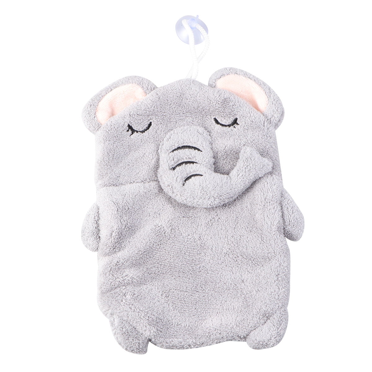 SILENRADAWN 1Pack Soft Baby Towel Elephant Shape Coral Fleece Protect ...