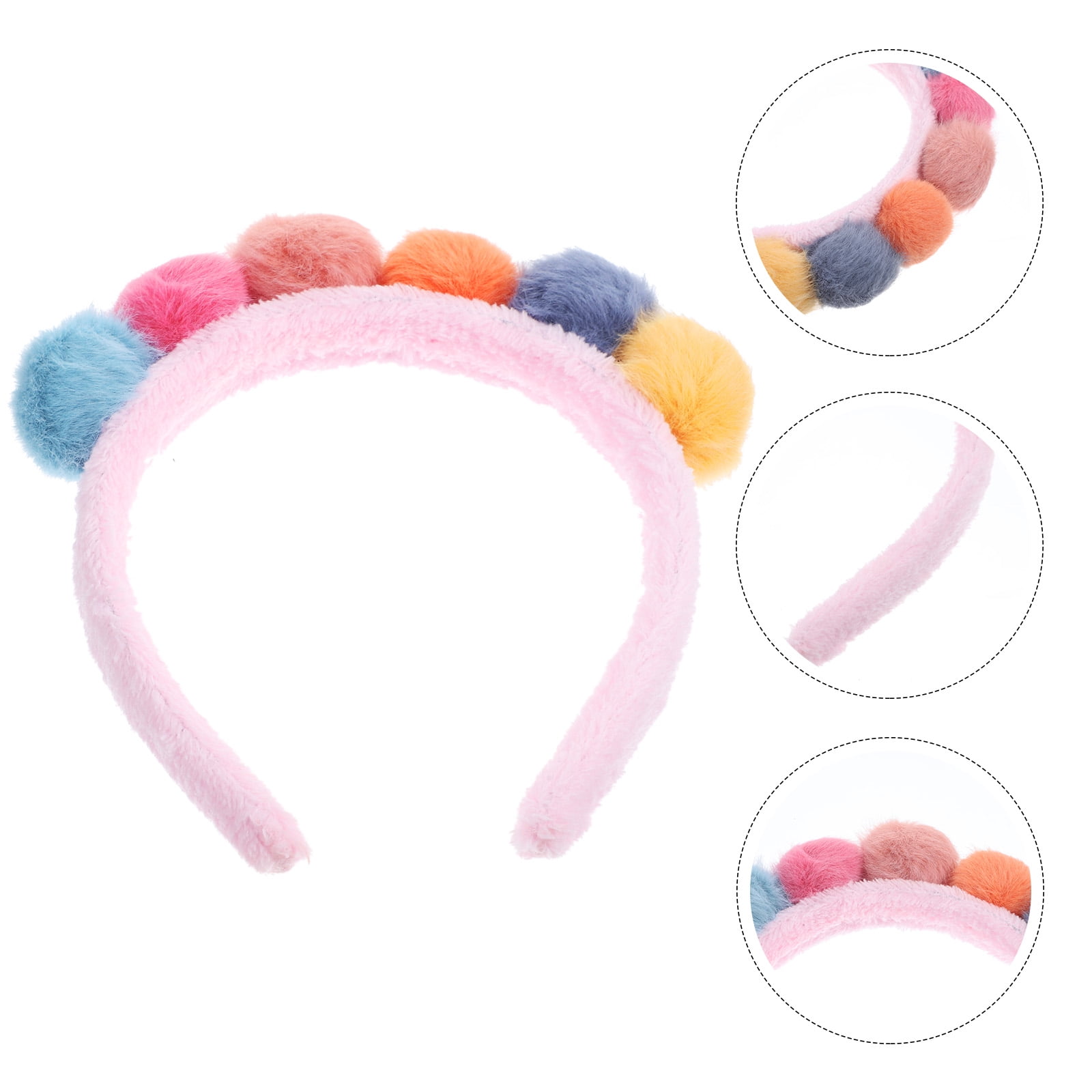 SILENRADAWN 1Set Multi-Colored Round Cloth Headband for Kids Hair ...