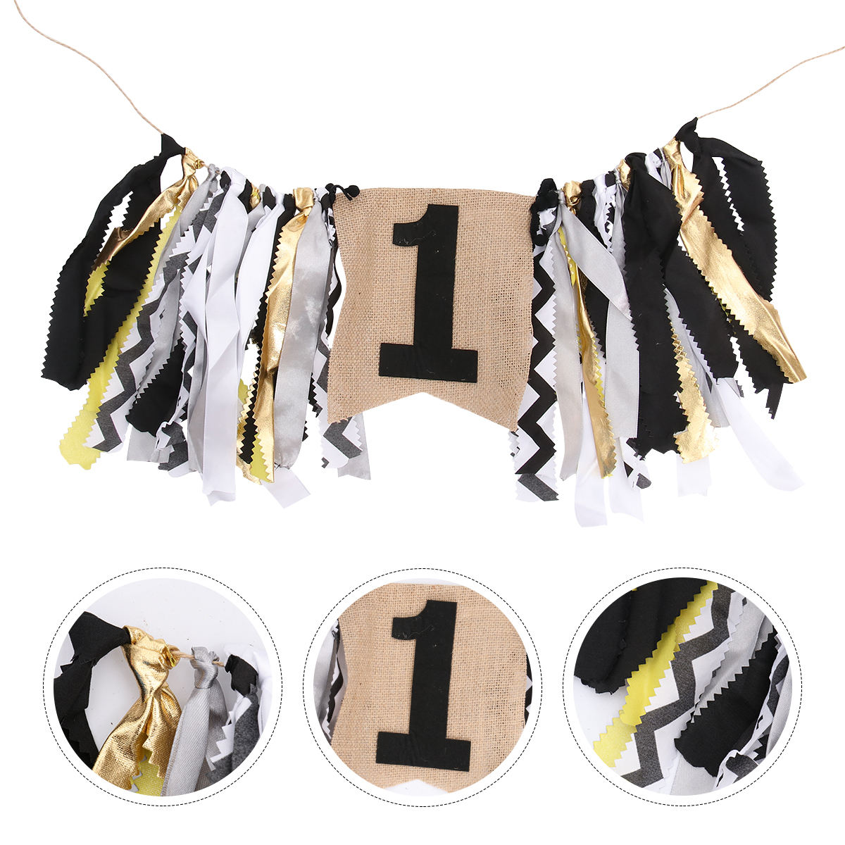 SILENRADAWN 8Pack Reusable Birthday Banner Cloth Photo Backdrop for ...