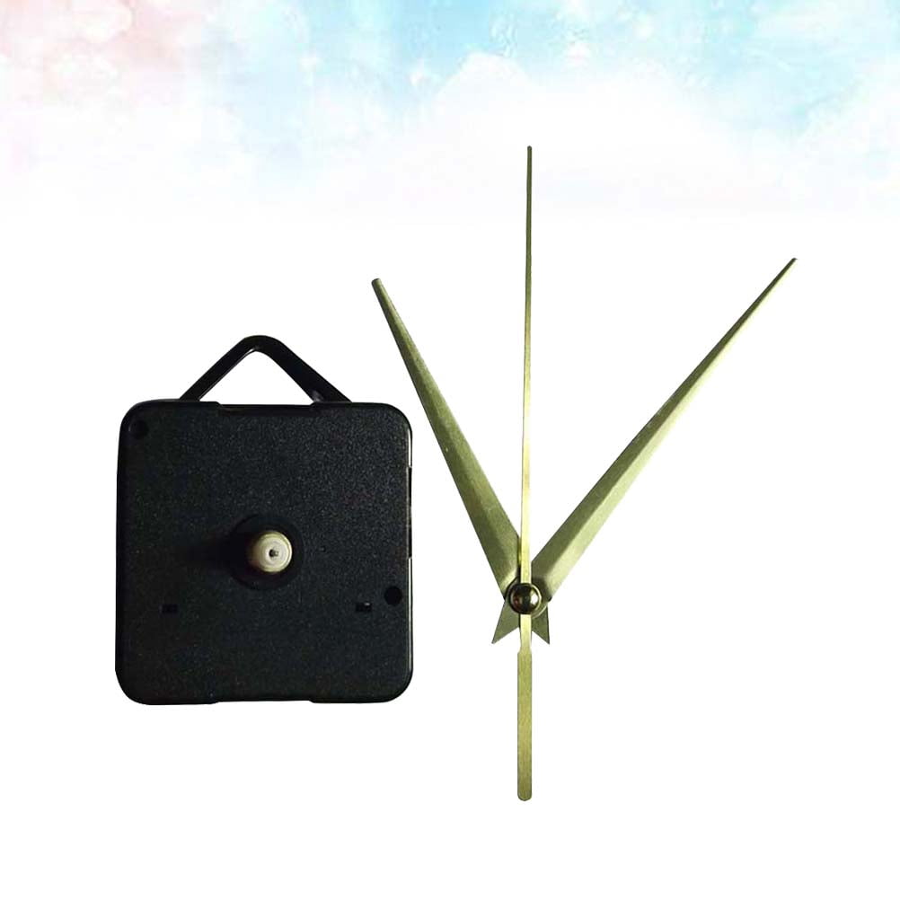 SILENRADAWN Clock Hands And Mechanism Kit Clock Movement Kit Golden ...