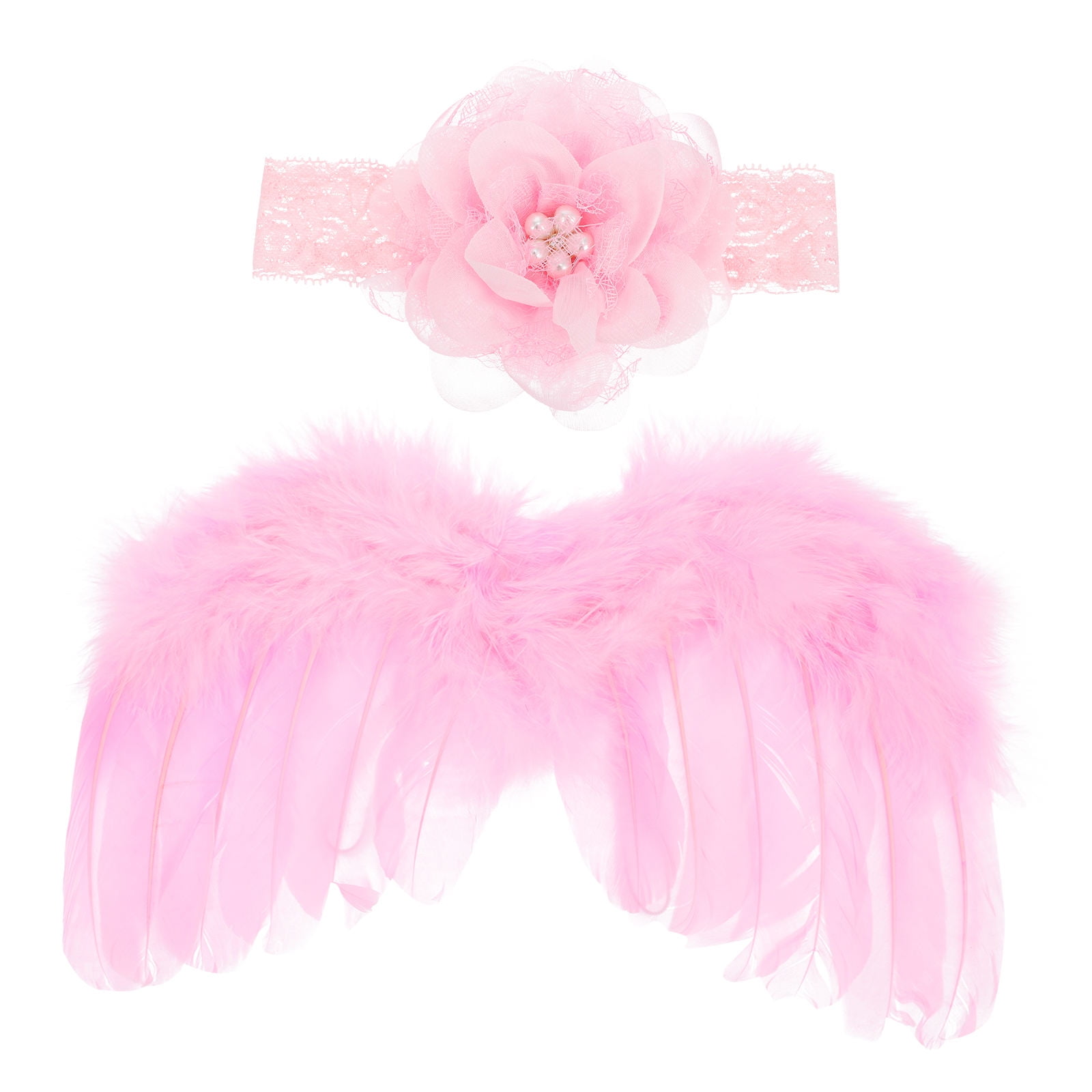 SILENRADAWN Wing Headband 1Set in Pink for Children Photography and ...