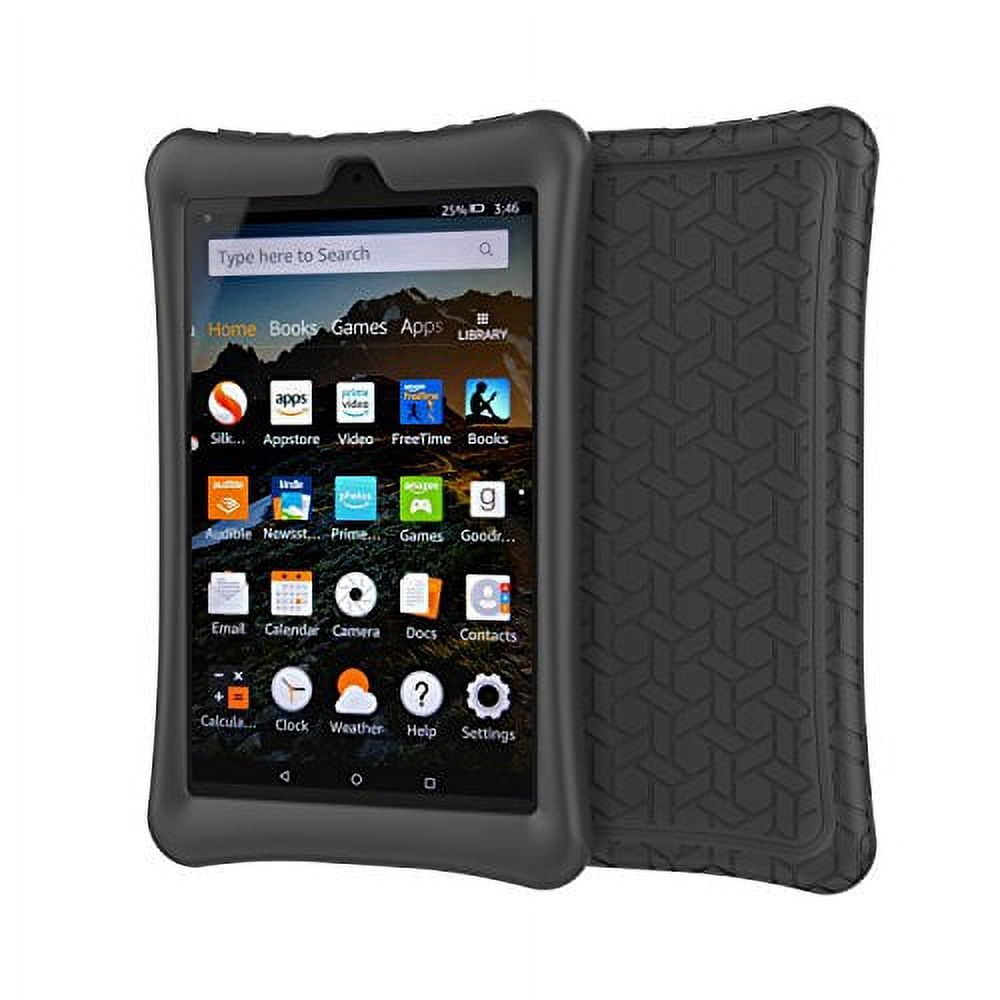 SILICONE PROTECTIVE CASE FOR FIRE HD 8 BLACK - Walmart.com