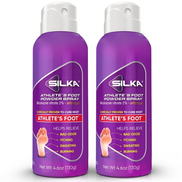 SILKA - Antifungal Foot Spray 4.6 Oz (2 Pack) - Walmart.com