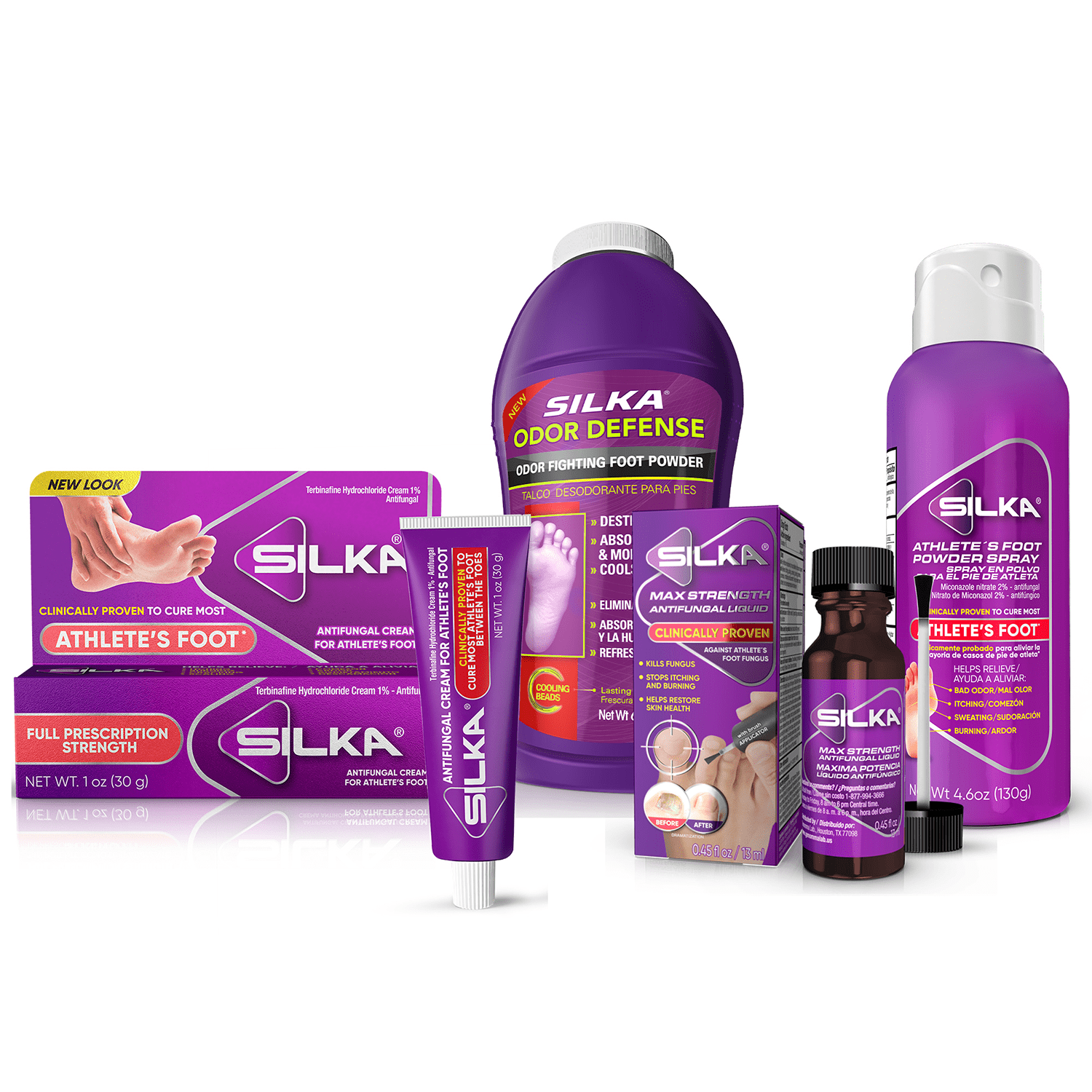 SILKA - Ultimate Kit: Cream, Nail Liquid, Powder and Spray Multi (1 ...