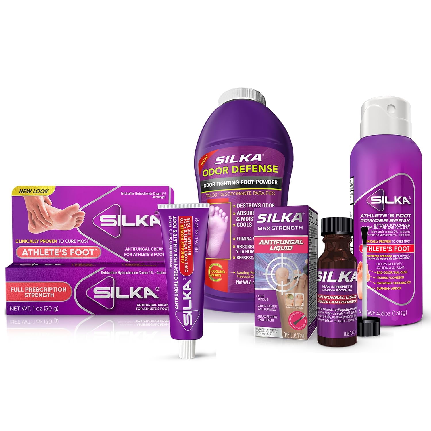 SILKA - Ultimate Kit: Cream, Nail Liquid, Powder and Spray Multi (1 ...