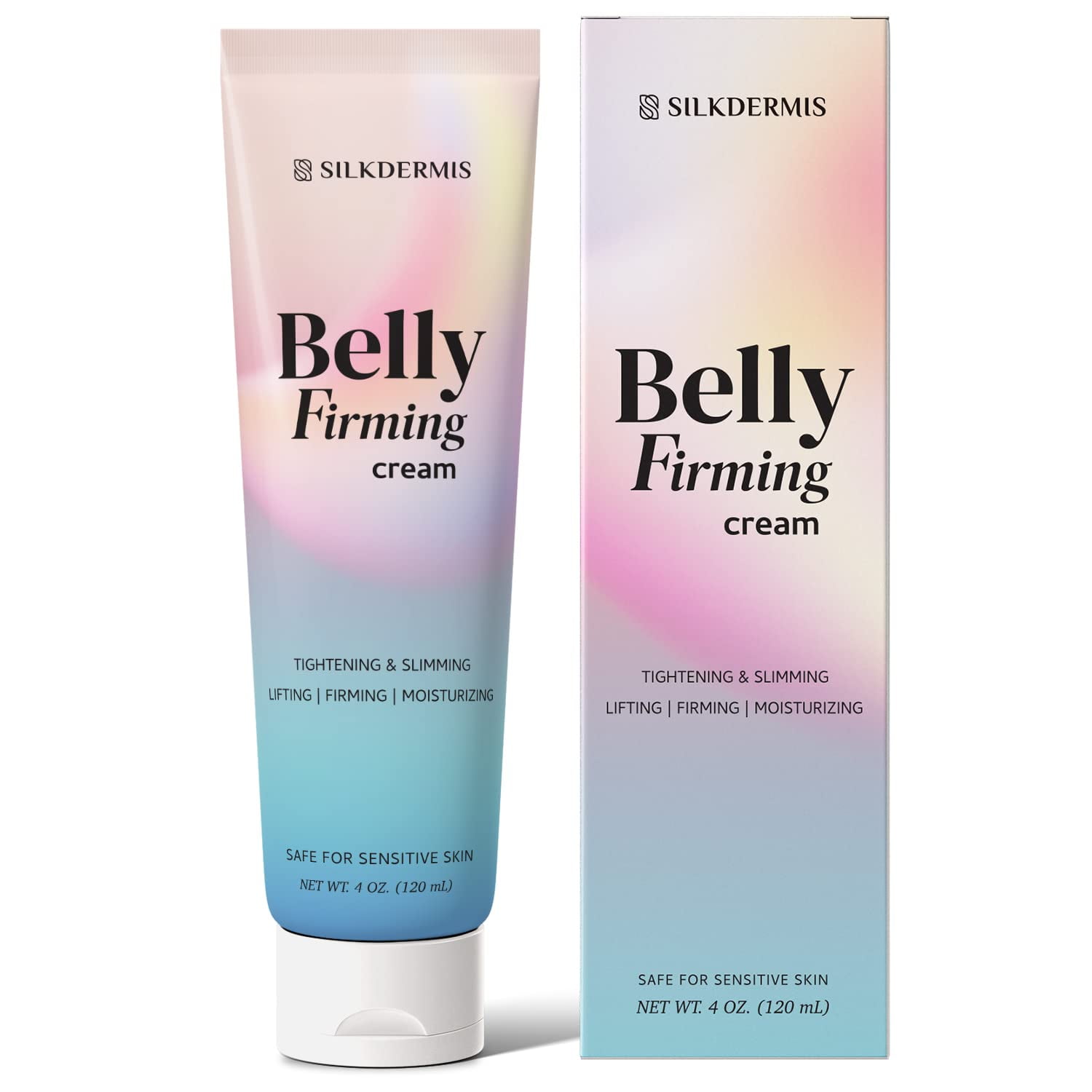 SILKDERMIS B Flat Belly MZF22 Firming Cream - Skin Tightening & Cellulite Cream for Stomach ...