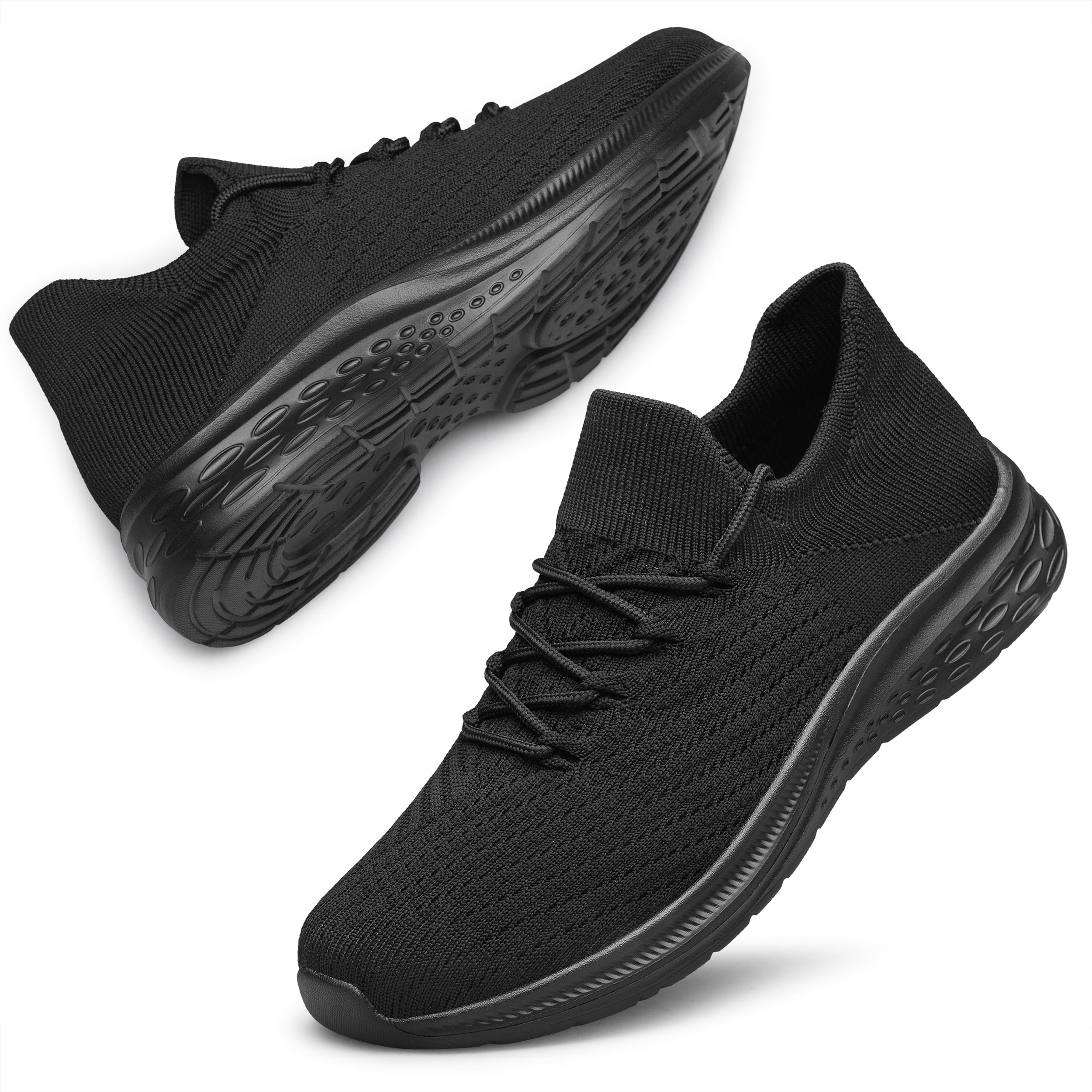 SILLENORTH Men's Slip-on Walking Shoes, Mesh Breathable Sneakers ...