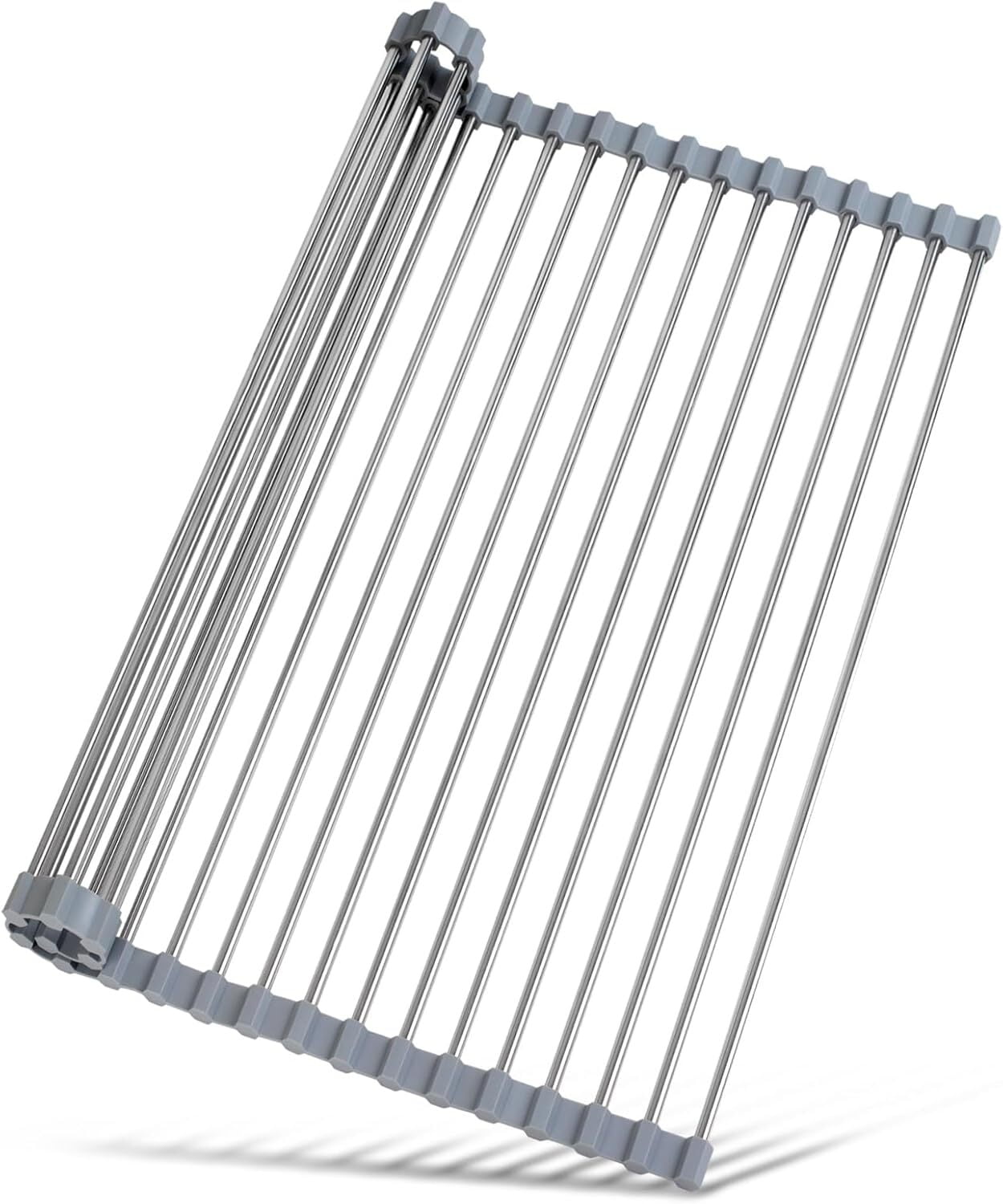 SILOON 17.7” x 13.7” Roll Up Dish Drying Rack, Dish Racks for Kitchen ...