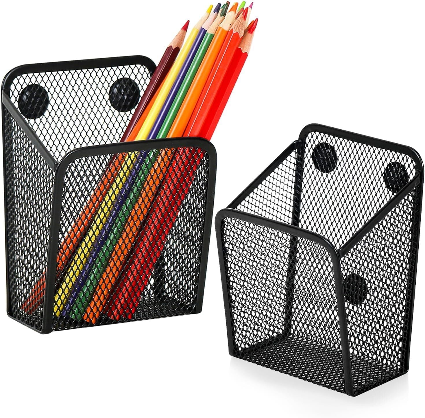 SILOON Magnetic Pen Holder - 2 Pack Magnetic Pencil Locker Holder ...
