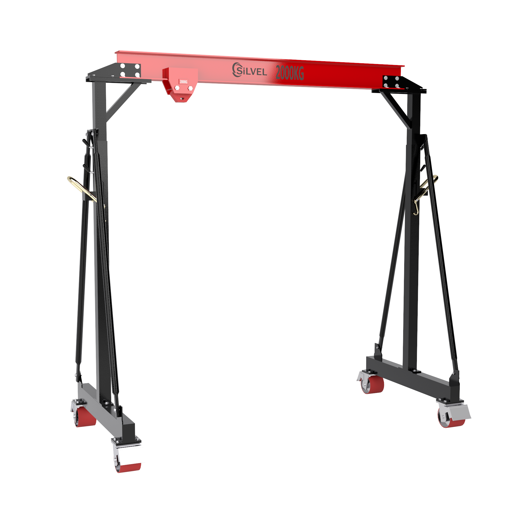 Titan Attachments 0.5 Ton Telescoping Gantry Crane, Portable Shop Lift ...