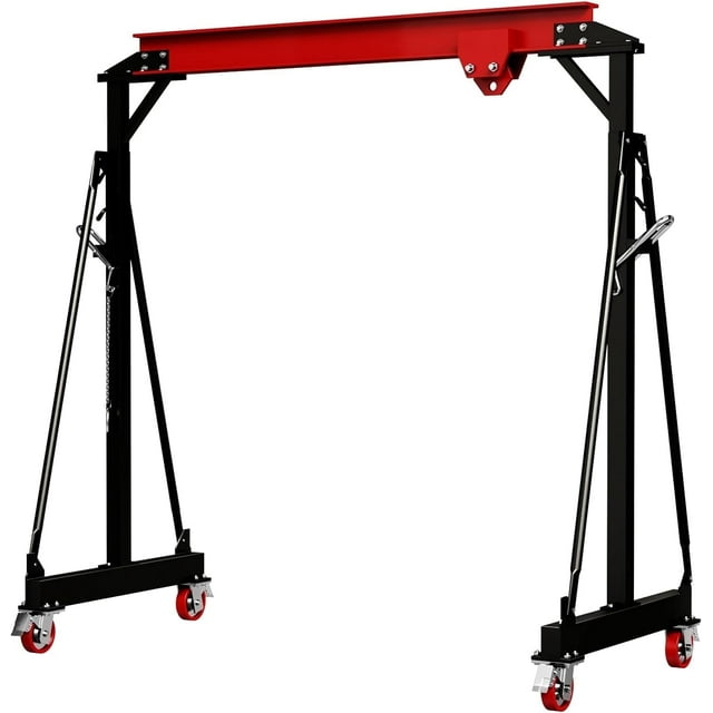 SILVEL Adjustable 2-Ton Steel Gantry Crane, Portable Shop Lift, 4000lb ...