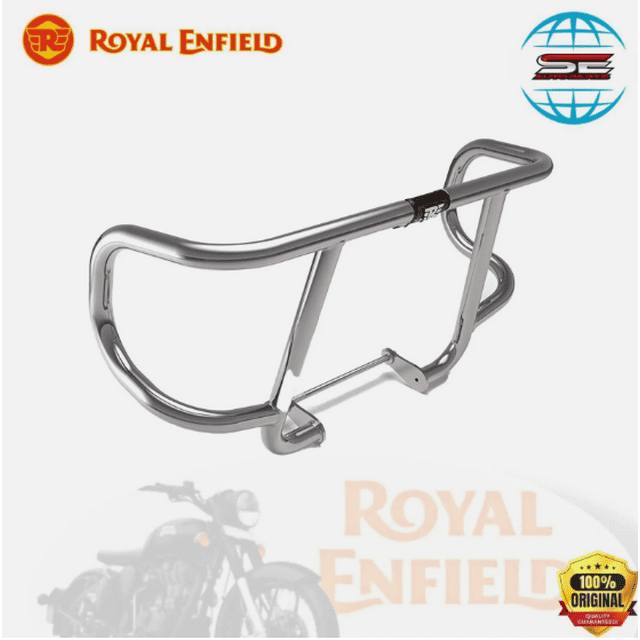 SILVER AIRFLY EVO ENGINE GUARD FOR ROYAL ENFIELD CLASSIC 350 , BULLET ...