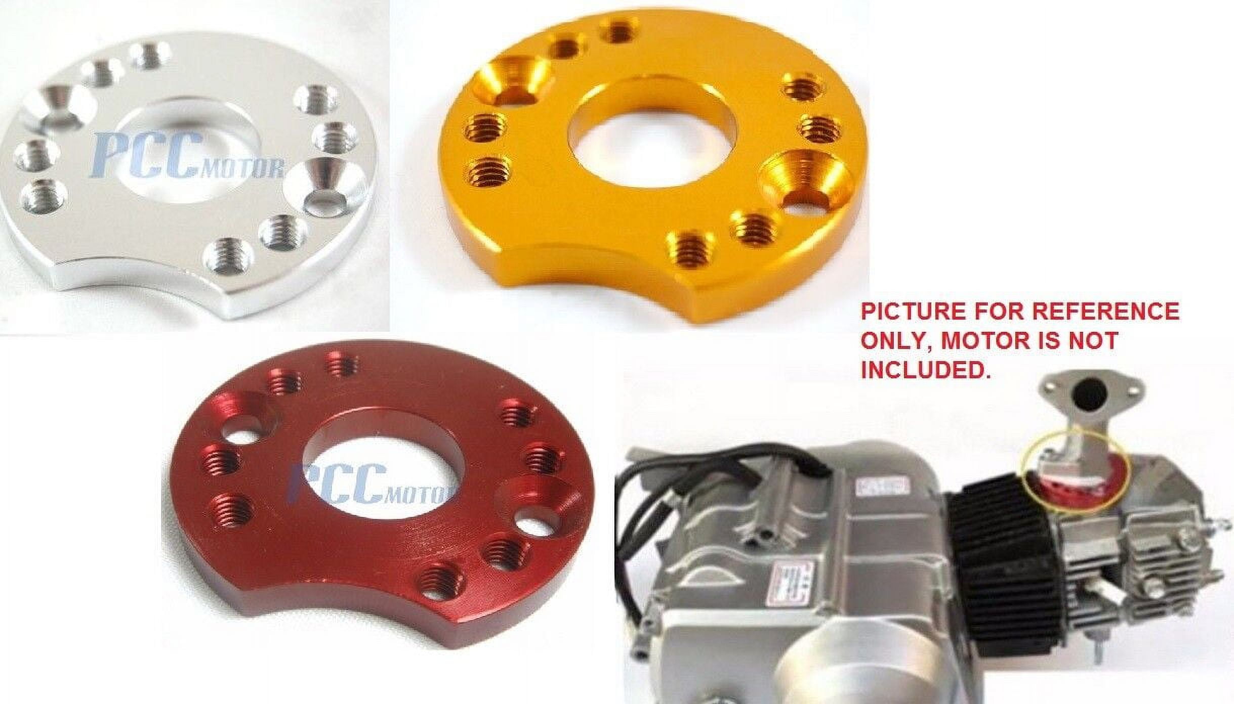 SILVER ATV PIT DIRT BIKE CARBURETOR INTAKE MANIFOLD PLATE ADJUSTER ...