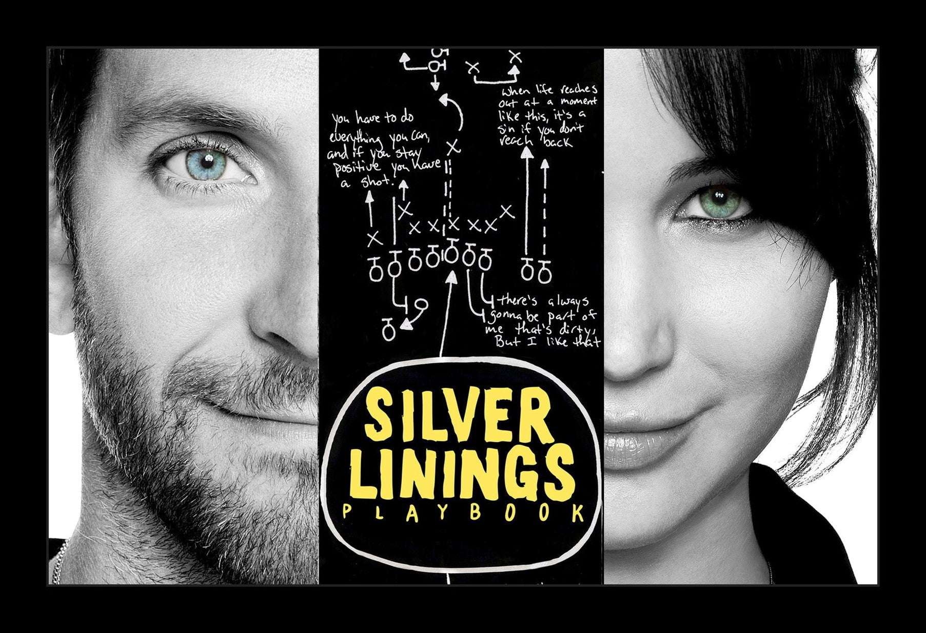 SILVER LININGS PLAYBOOK - 11x17 Framed Movie Poster - Walmart.com