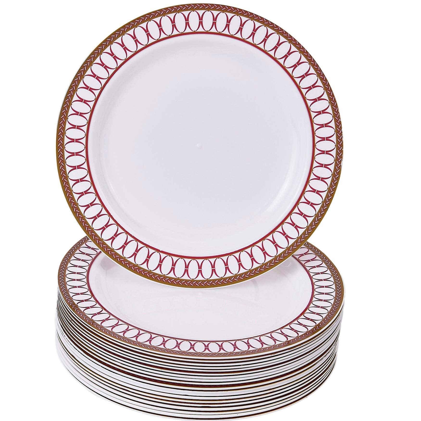 SILVER SPOONS DISPOSABLE DESSERT PLATES | ZLK1 20 pc | Heavy Duty ...