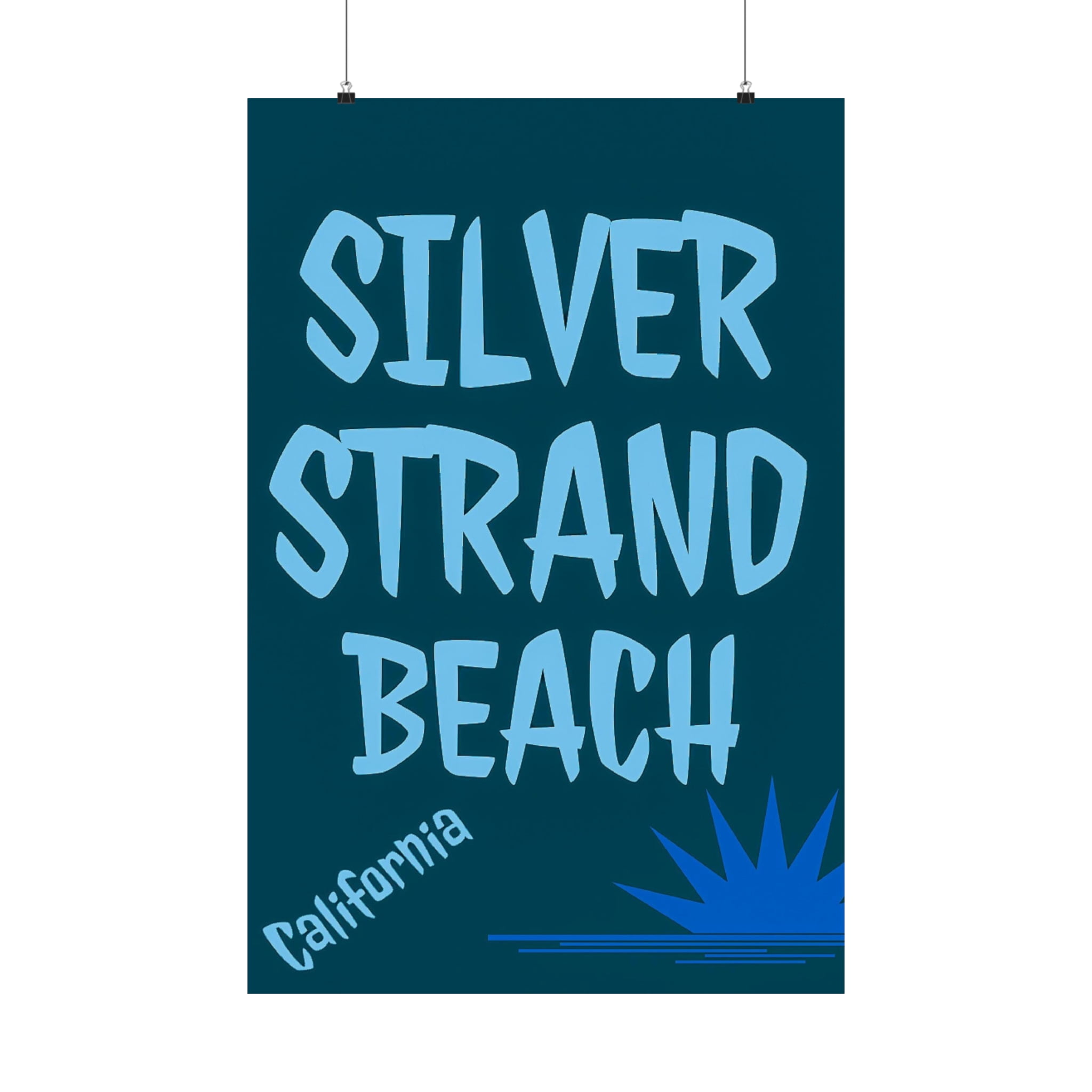 SILVER STRAND BEACH (Matte Vertical Posters) - Walmart.com