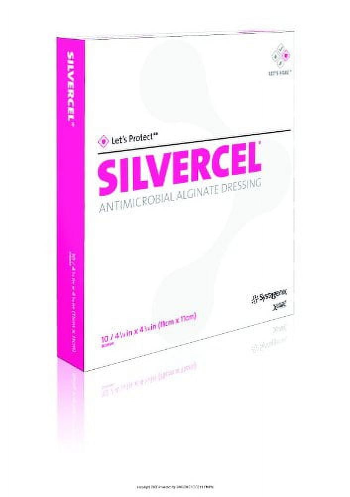 SILVERCEL Antimicrobial Alginate Dressing [SILVERCEL dressingNG 4X4 ...