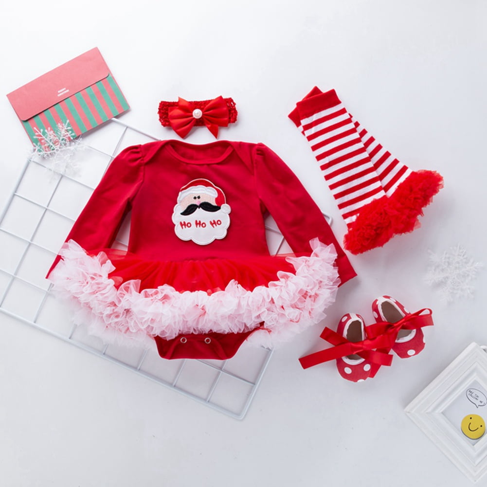 SILVERCELL 0-18M Baby Girls Christmas Outfits Clothes Newborn My First ...