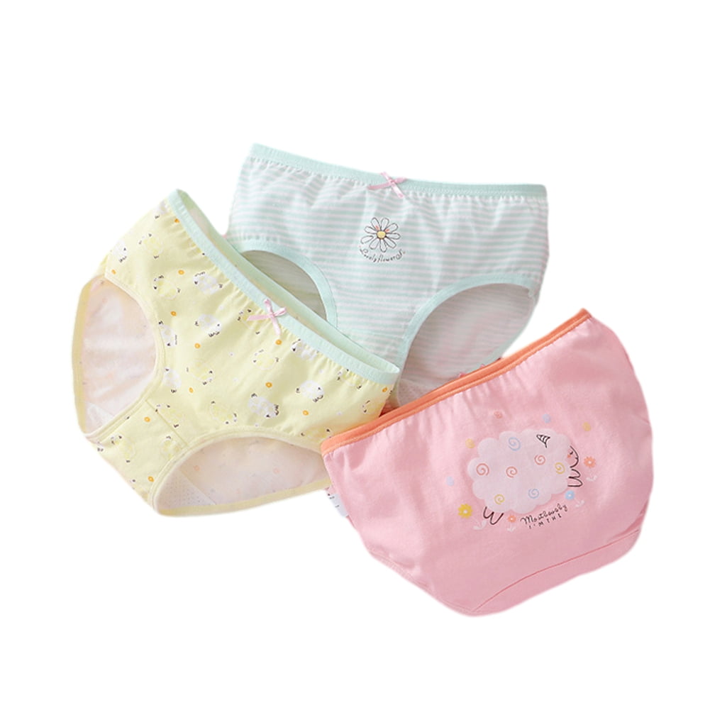 SILVERCELL 2-10Y Toddler Little Girls Cotton Underwear Cute Printed ...