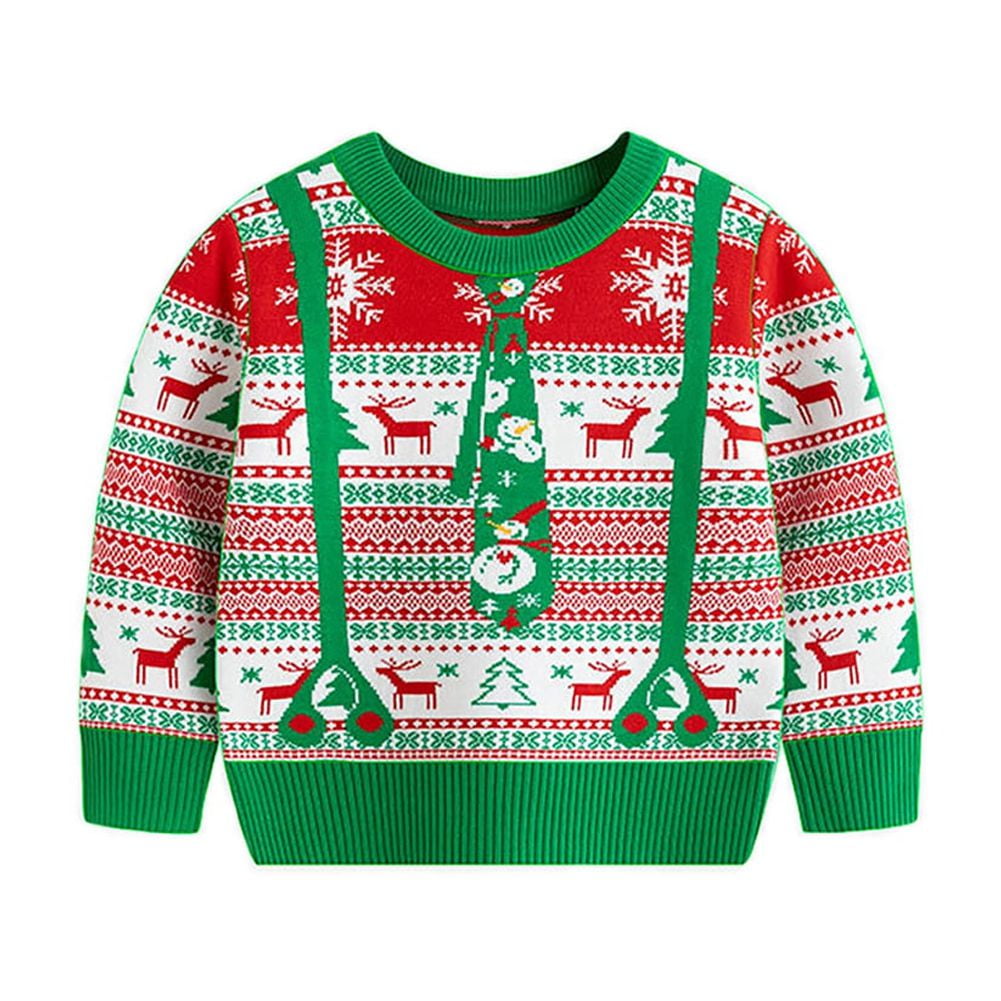 SILVERCELL 2-7T Kids Boys Girls Christmas Sweaters Long Sleeve Ugly ...