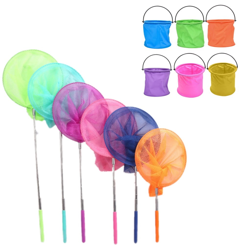 SILVERCELL 2 Pack Kids Beach Toys Outdoor Tools Telescopic Fishing Nets ...