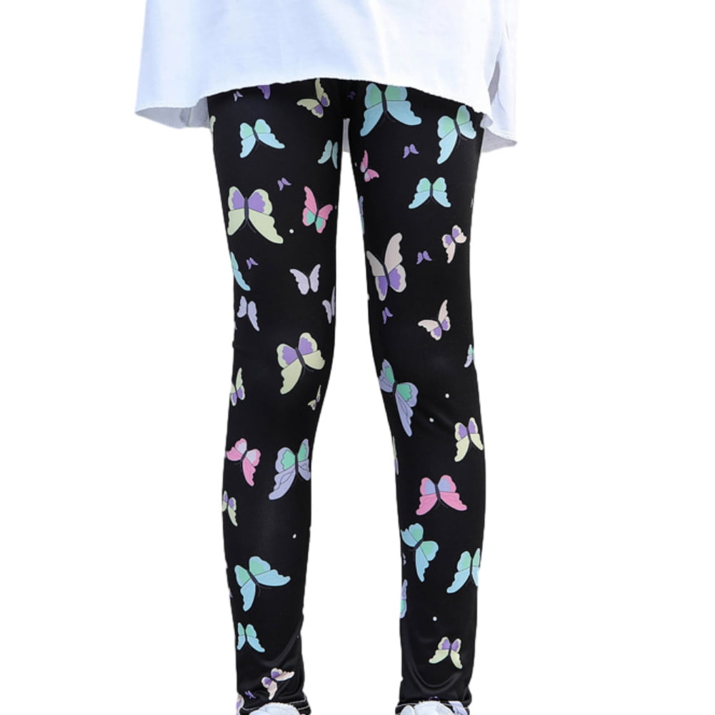 SILVERCELL 3-12Years Girls Print Legging Tights Trousers Kids Slim Long ...