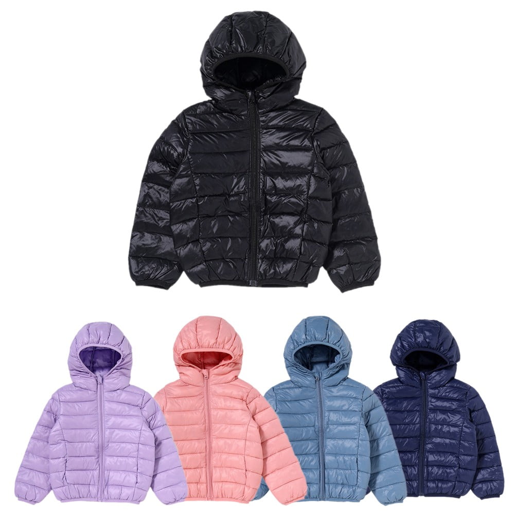 SILVERCELL 3-8T Little Girls Boys Winter Warm Down Coats & Jackets Kids Lightweight Padded ...