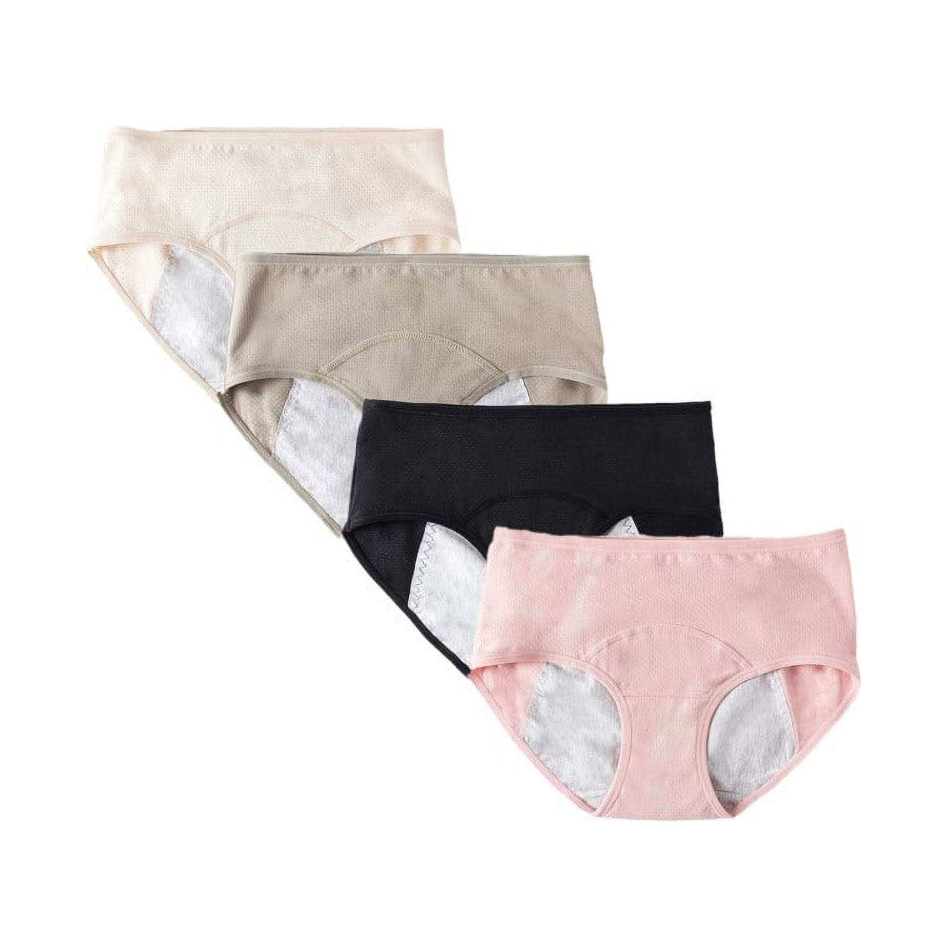 SILVERCELL 4 Packs Teen Girls Cotton Underwear Hipster Briefs Teenager ...