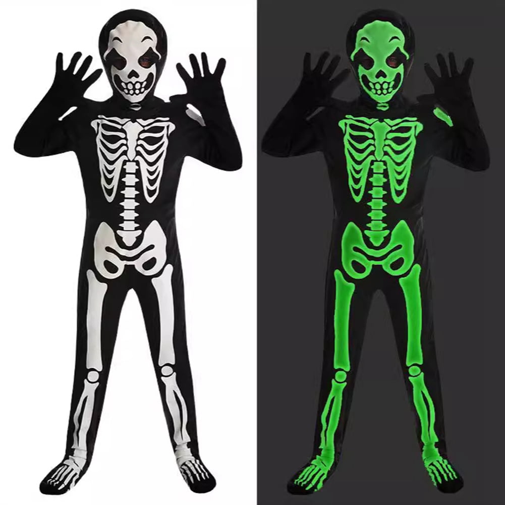 SILVERCELL 5-15T Teens Kids Halloween Costumes Glow in the Dark ...