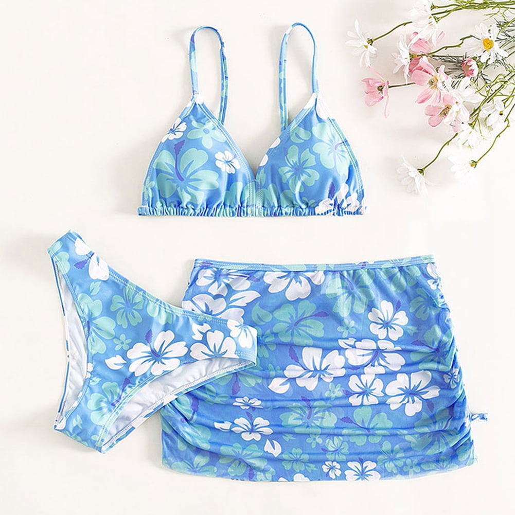 Silvercell 8 13t Girls Swimsuits Floral Bikinis Bathing Suit Swimwear