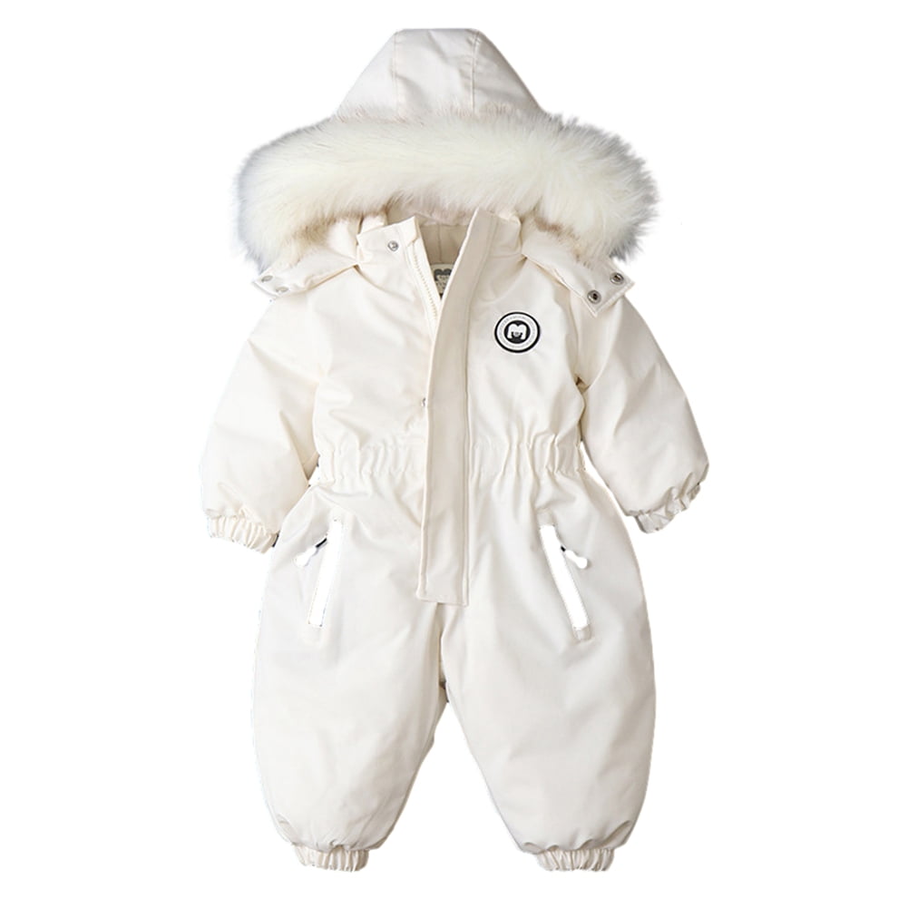 SILVERCELL 9M-3T Toddler Baby Girls Boys Winter One Piece Snowsuits Overalls Ski Suits ...