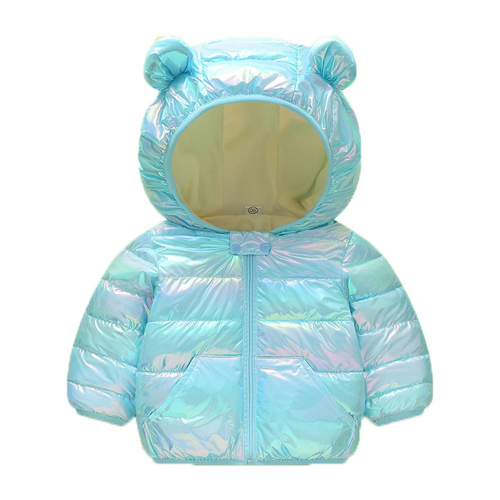 SILVERCELL Baby Girl Boy Ultralight Winter Hooded Jacket Coat, Kids Toddler Cartoon Puffer Down ...