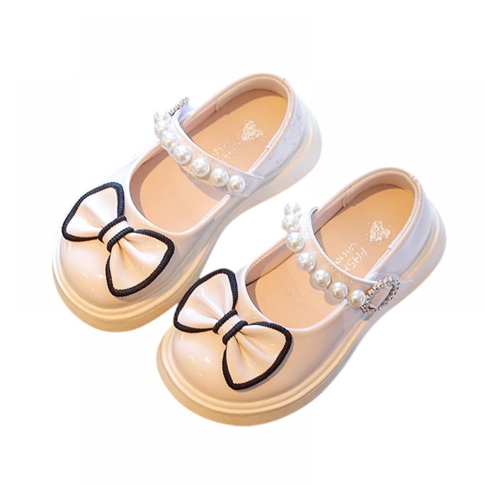 SILVERCELL Girls Dress Shoes Mary Jane Shoes for Girl Ballet Flats Back ...