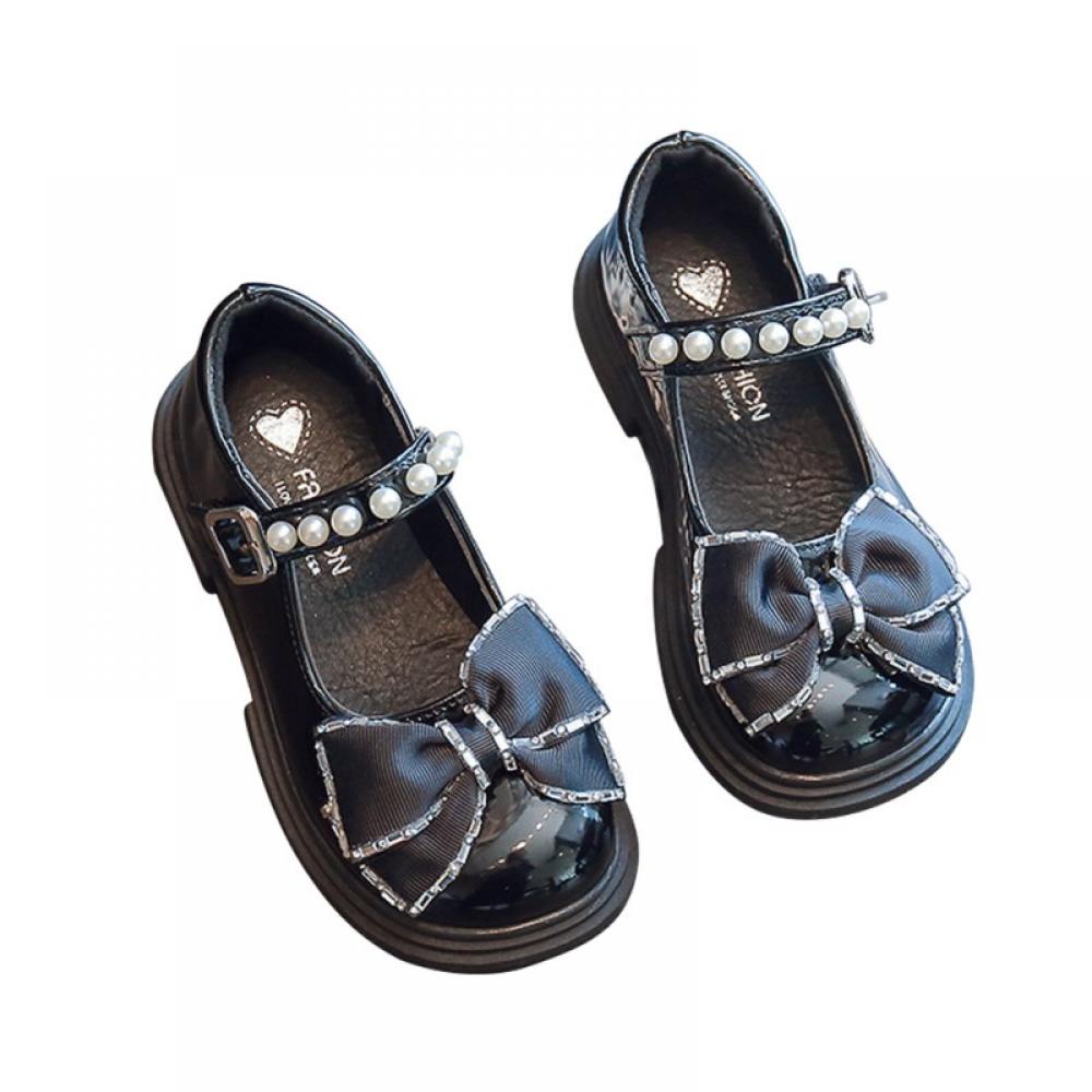 SILVERCELL Girls Dress Shoes Mary Jane Shoes for Girl Ballet Flats Back ...