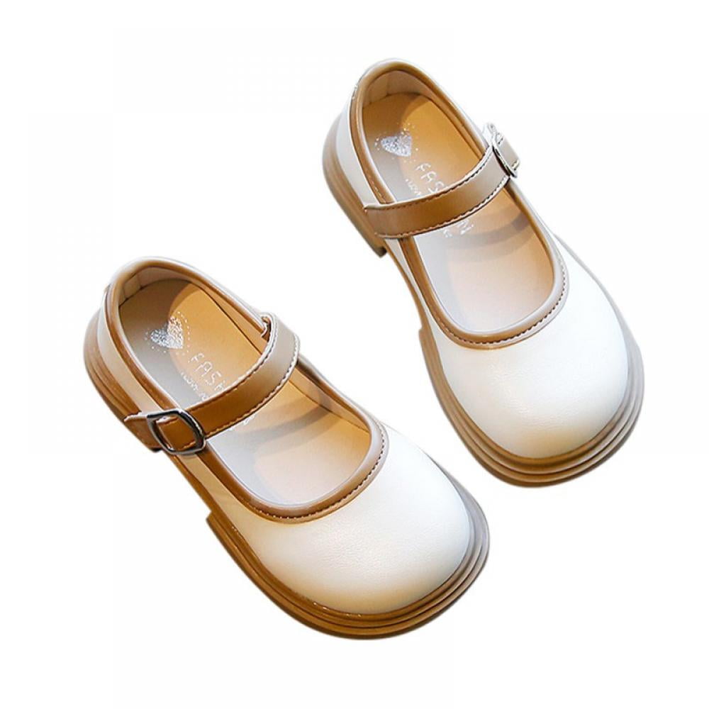 SILVERCELL Girls Dress Shoes Mary Jane Shoes for Girl Ballet Flats Back ...