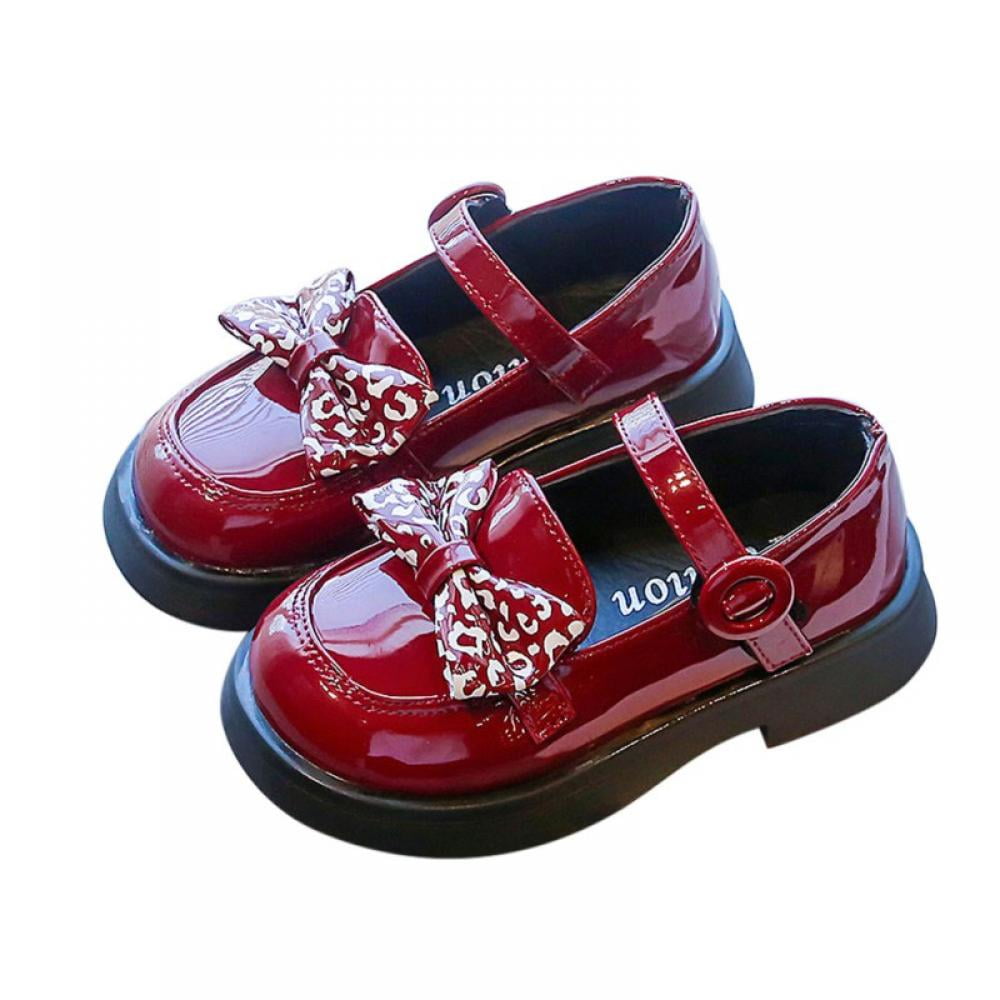 SILVERCELL Girls School Uniform Shoes Mary Jane Dress Flats(Little Kid ...
