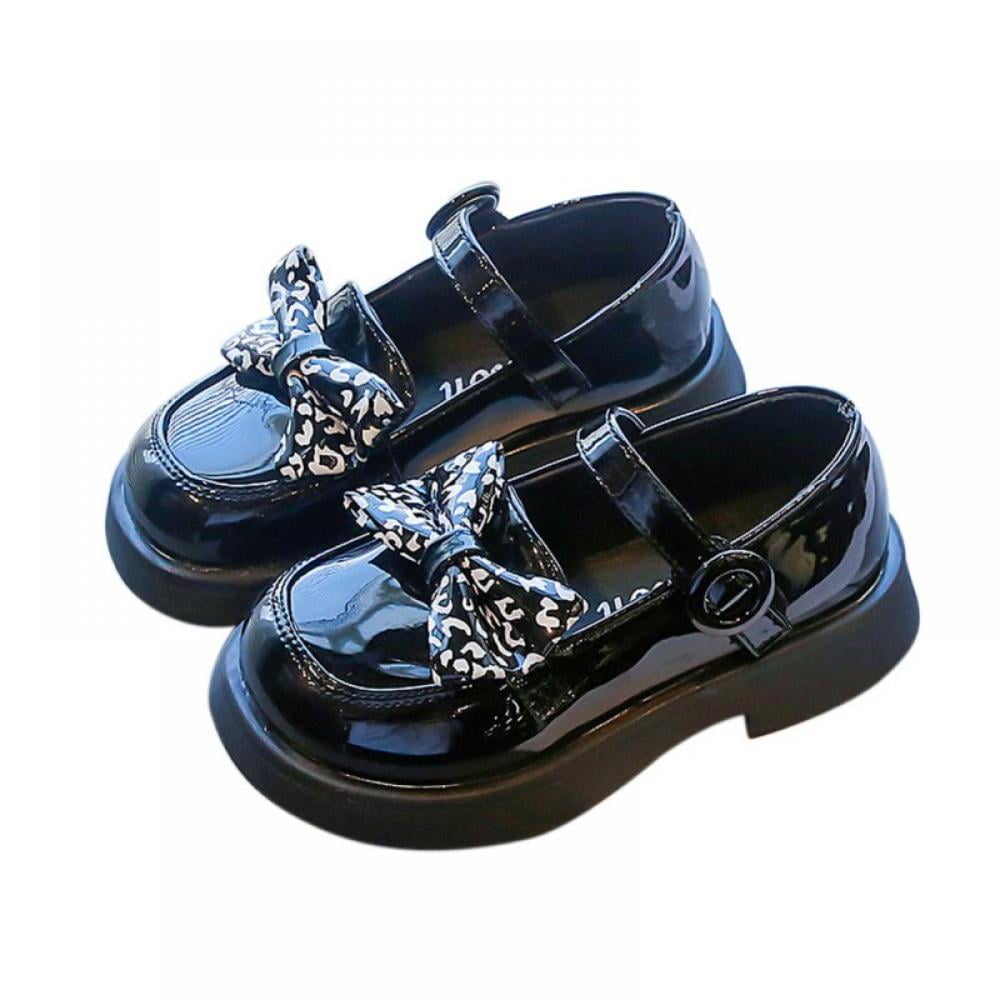 SILVERCELL Girls School Uniform Shoes Mary Jane Dress Flats(Little Kid ...
