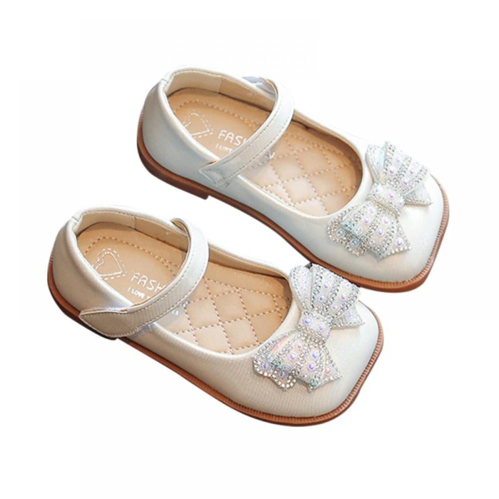 SILVERCELL Girls School Uniform Shoes Mary Jane Dress Flats(Little Kid ...
