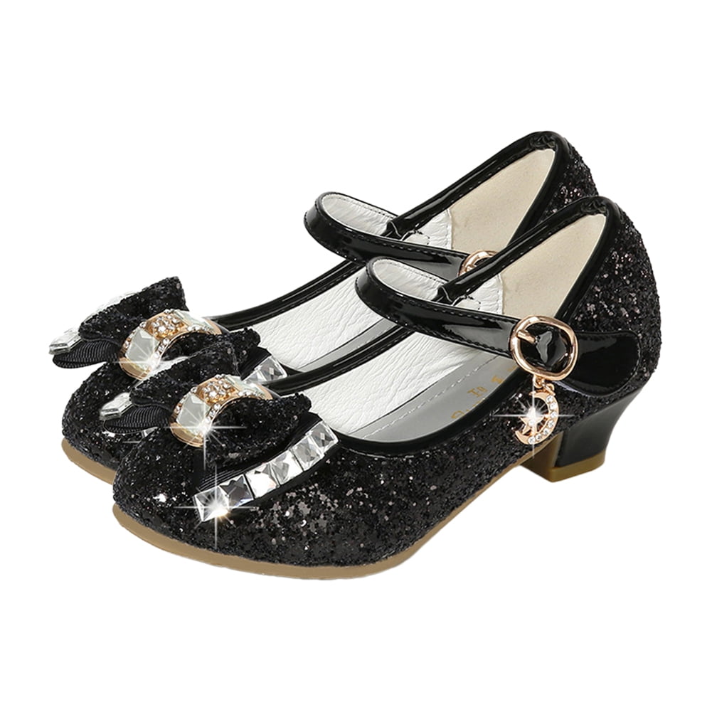 SILVERCELL Girls Sparkle Glitter Princess Shoes Mary Jane Wedding Party ...