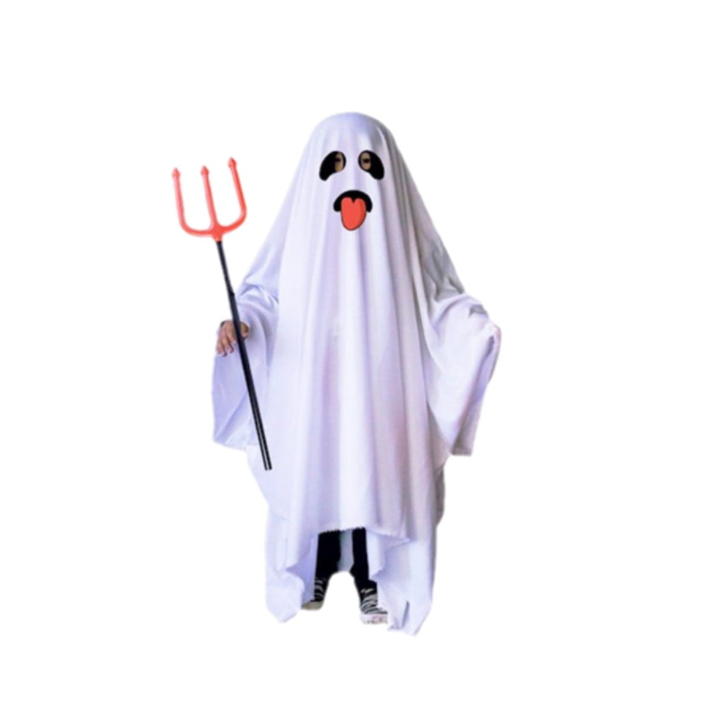 SILVERCELL Halloween Family Matching Costum White Ghost Poncho Cloak ...