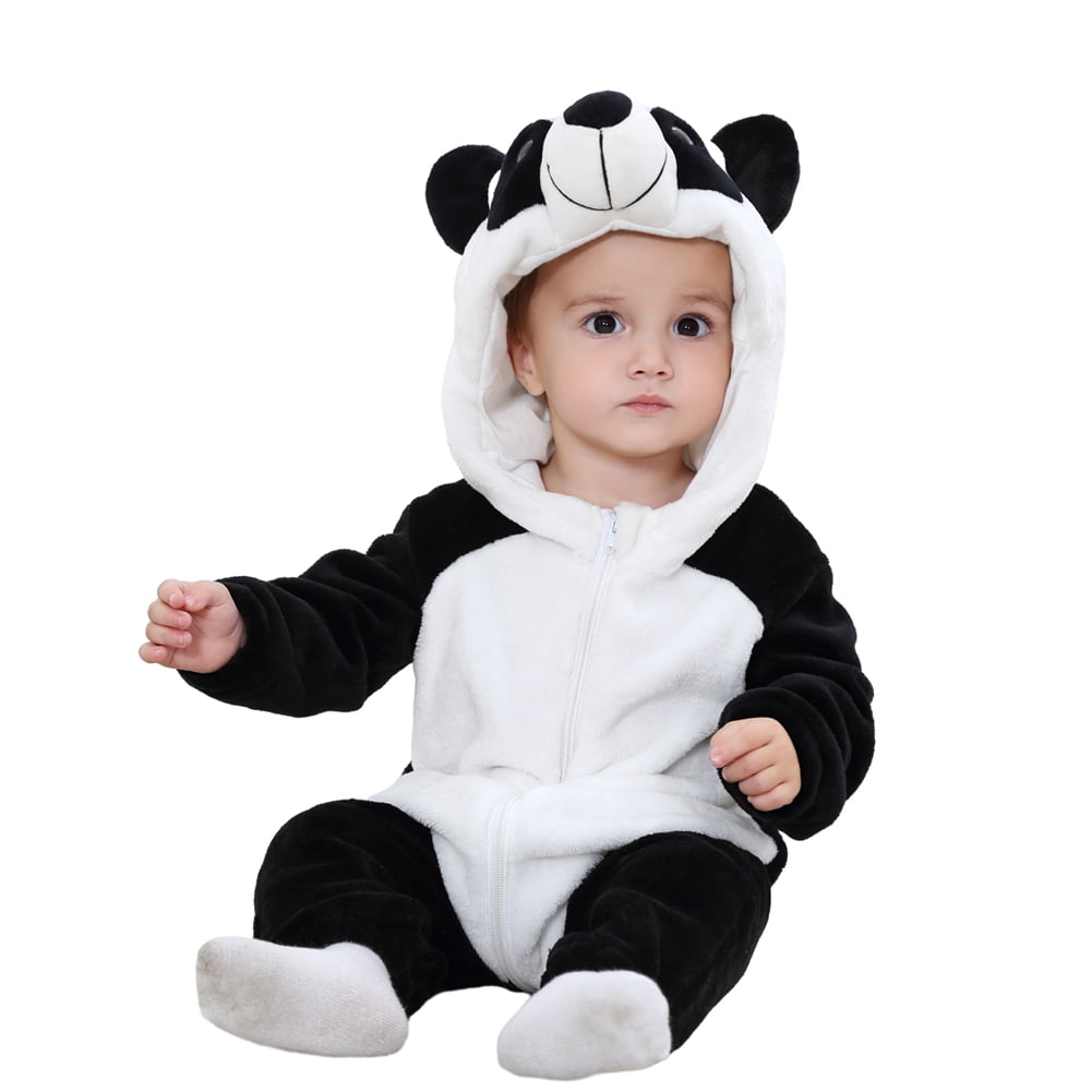 SILVERCELL Infant Baby Boy Girl Animal Cosplay Costume Flannel Hooded ...