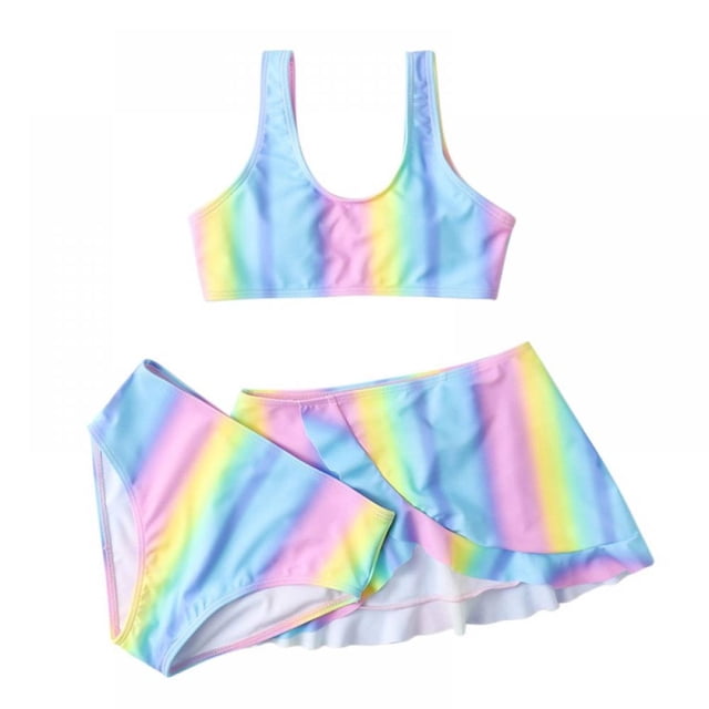 SILVERCELL Kids Girl 3 Pack Bikini Set Swimwear Bathing Suit Beach ...