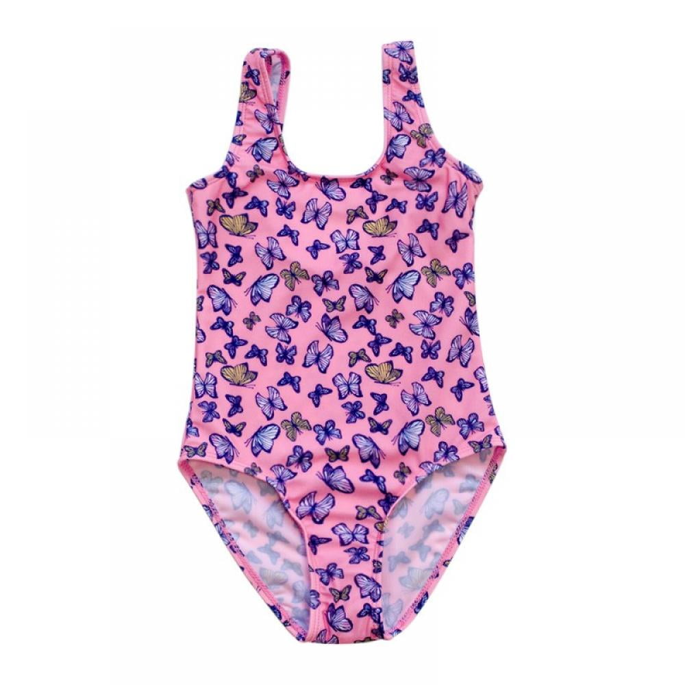 SILVERCELL Kids Girls Swimsuits Bathing Suit Teen One Piece Printed ...