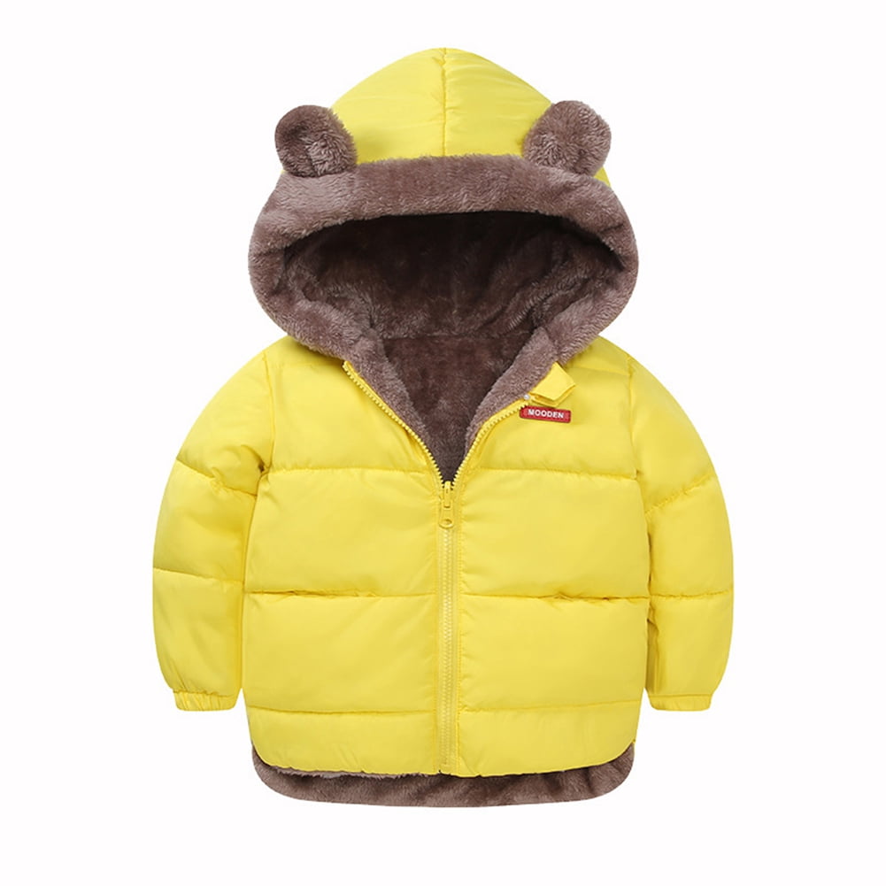 SILVERCELL Kids Winter Coat Toddler Hooded Warm Fleece Lining Jacket Boys Girls Snowsuit ...